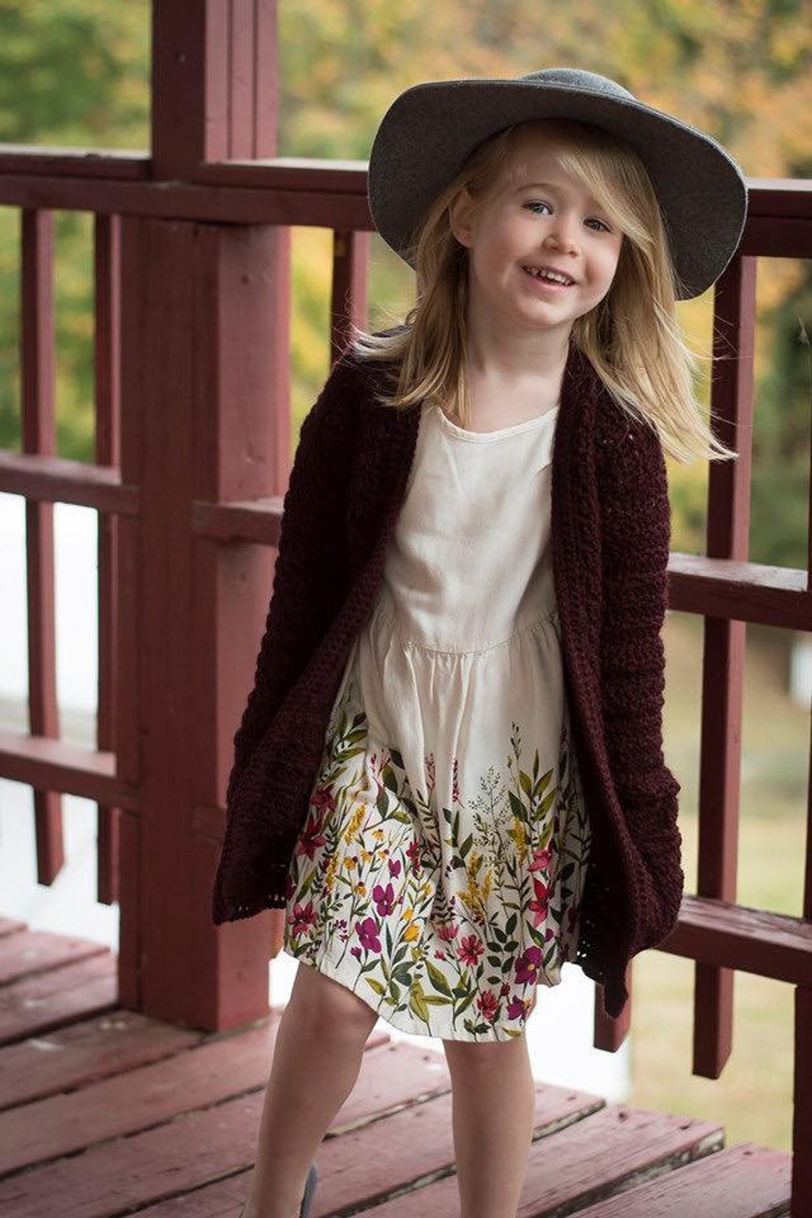 Crochet Pattern: Aurora Cardigan for Girls, Crochet Cardigan Pattern ...