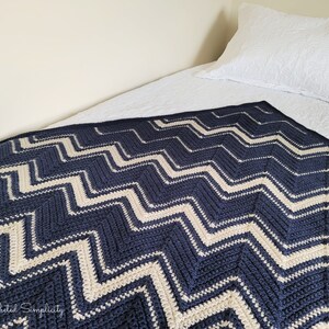 PDF Crochet Pattern: Diagonal Chevron Blanket, Crochet C2C Blanket ...