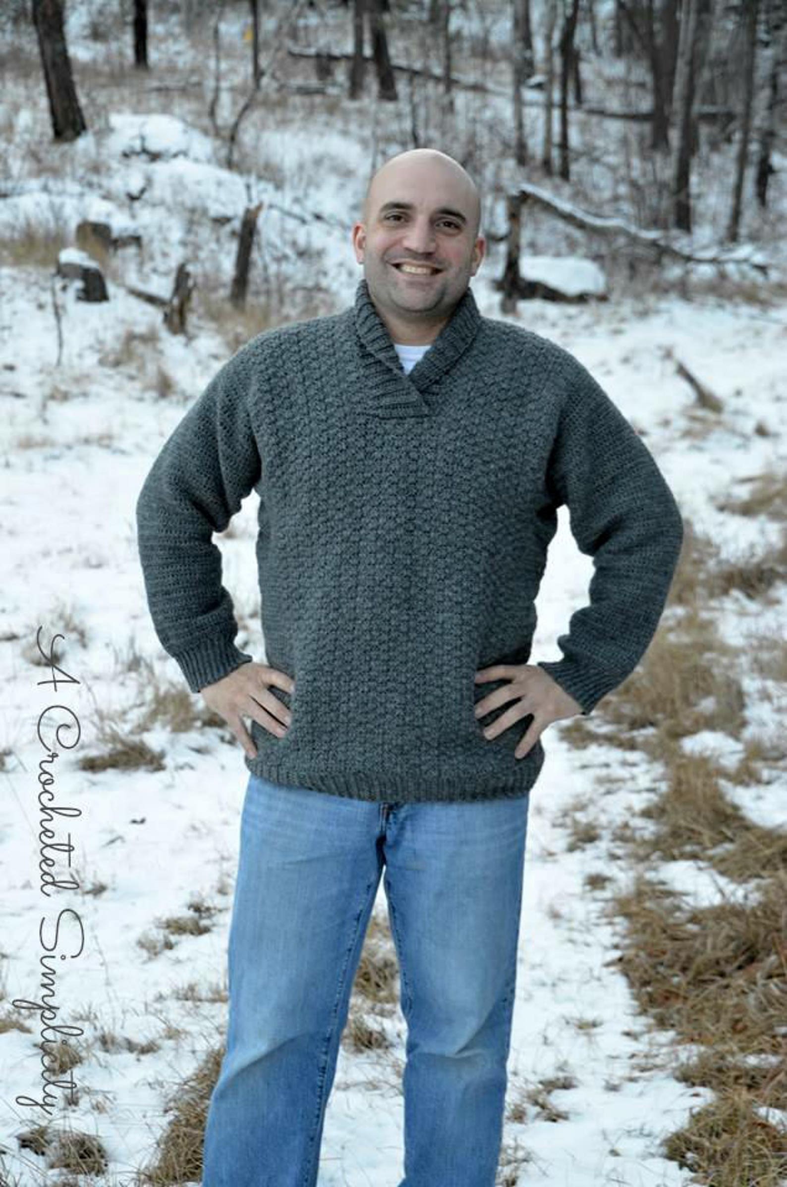 PDF Crochet Pattern: the WULF Men's Pullover Mens Crochet | Etsy