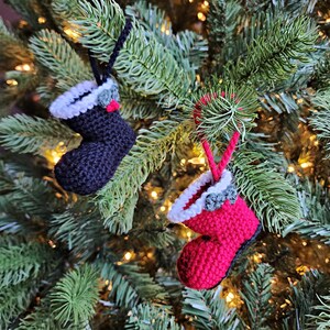 CROCHET PATTERN | Santa Boot Crochet Ornament | Crochet Christmas ...