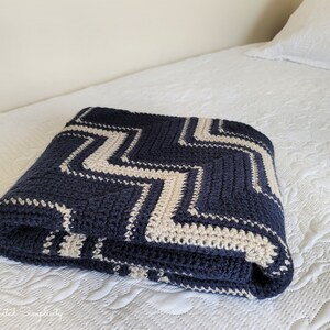 PDF Crochet Pattern: Diagonal Chevron Blanket, Crochet C2C Blanket ...