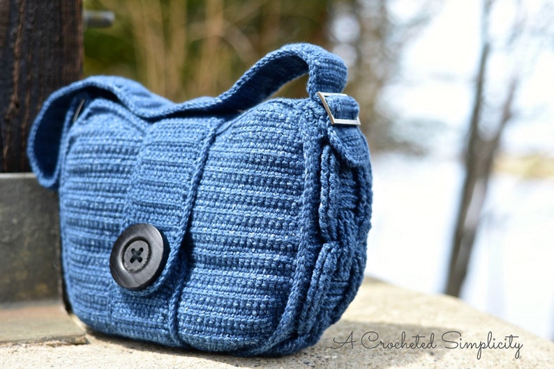 Crochet Bag Pattern, Crochet Cable Bag Pattern, Chain Link Cable Bag ...