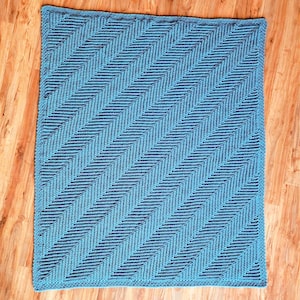 PDF Crochet Pattern: Diagonal Ripple Lapghan, Crochet C2C Blanket ...