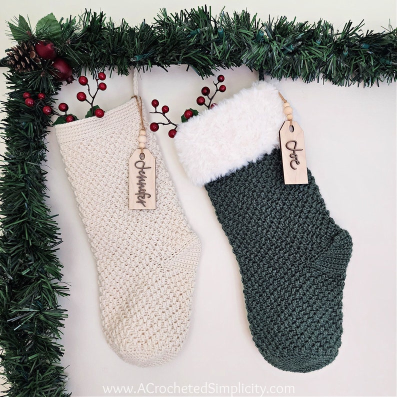 CROCHET PATTERN: Crochet Stocking Pattern | Crochet Christmas Stocking ...