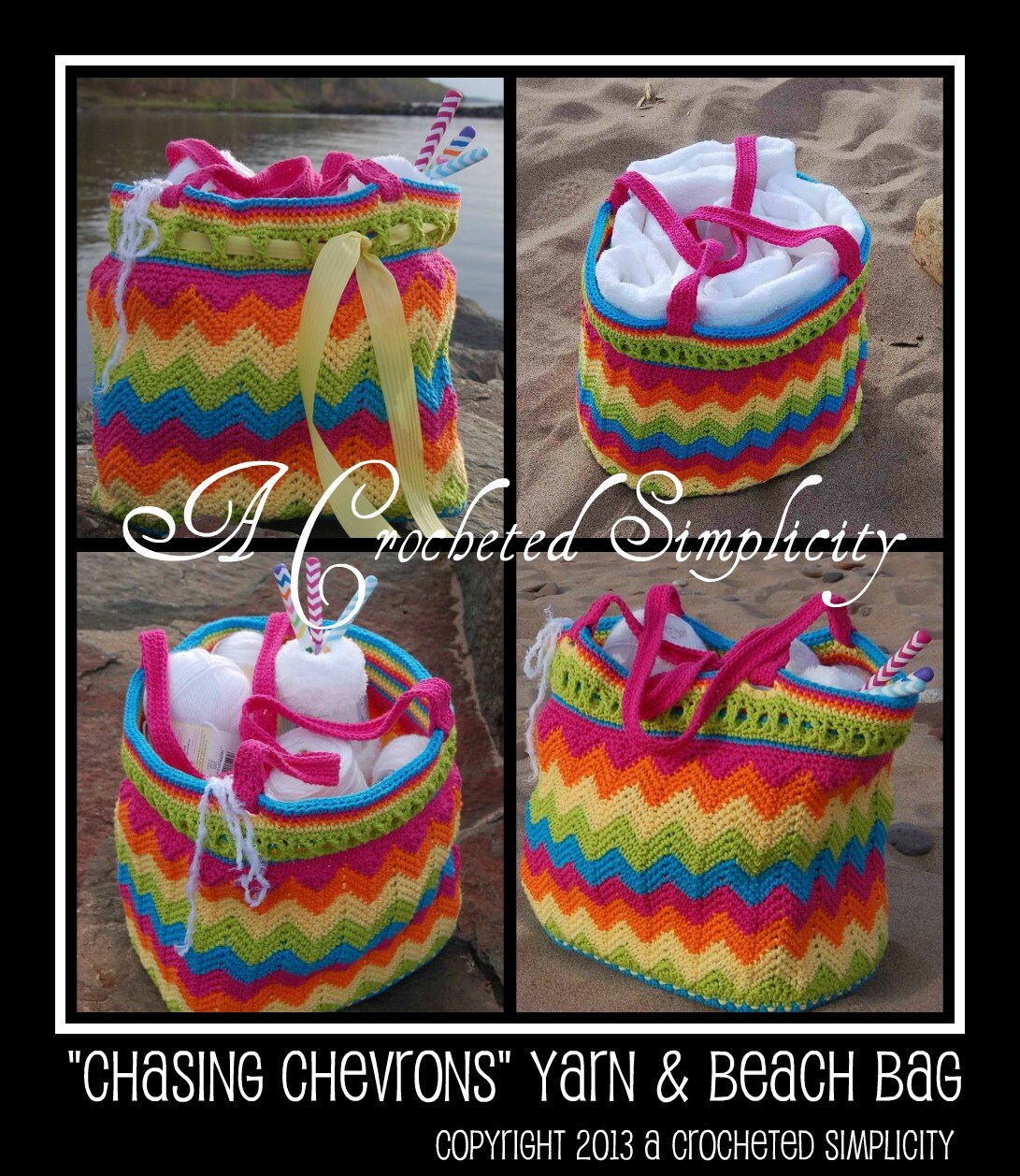 Crochet Pattern: Chasing Chevrons Yarn & Beach | Etsy