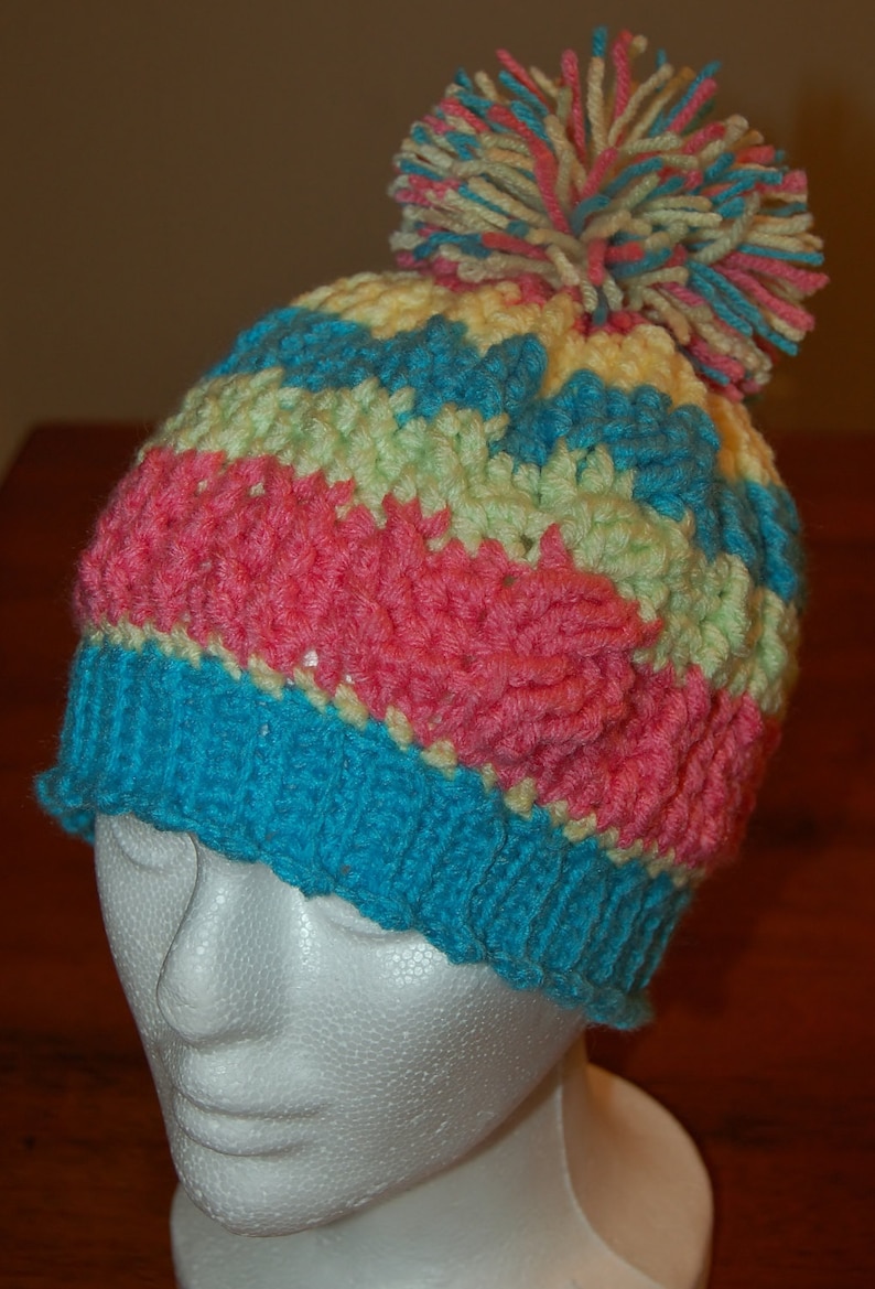Crochet Pattern: "twisted in Knots" Hat W/ Permission to Sell Finished ...