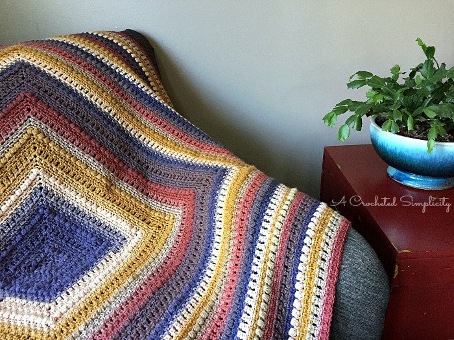 PDF Crochet Pattern: Centaur Mandala Afghan Blanket Pattern - Etsy