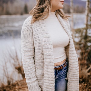 CROCHET CARDIGAN PATTERN | Oversized Cardigan | Fireside Crochet ...