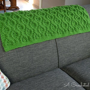 Crochet Pattern: Hourglass Cabled Afghan **permission to Sell Finished ...