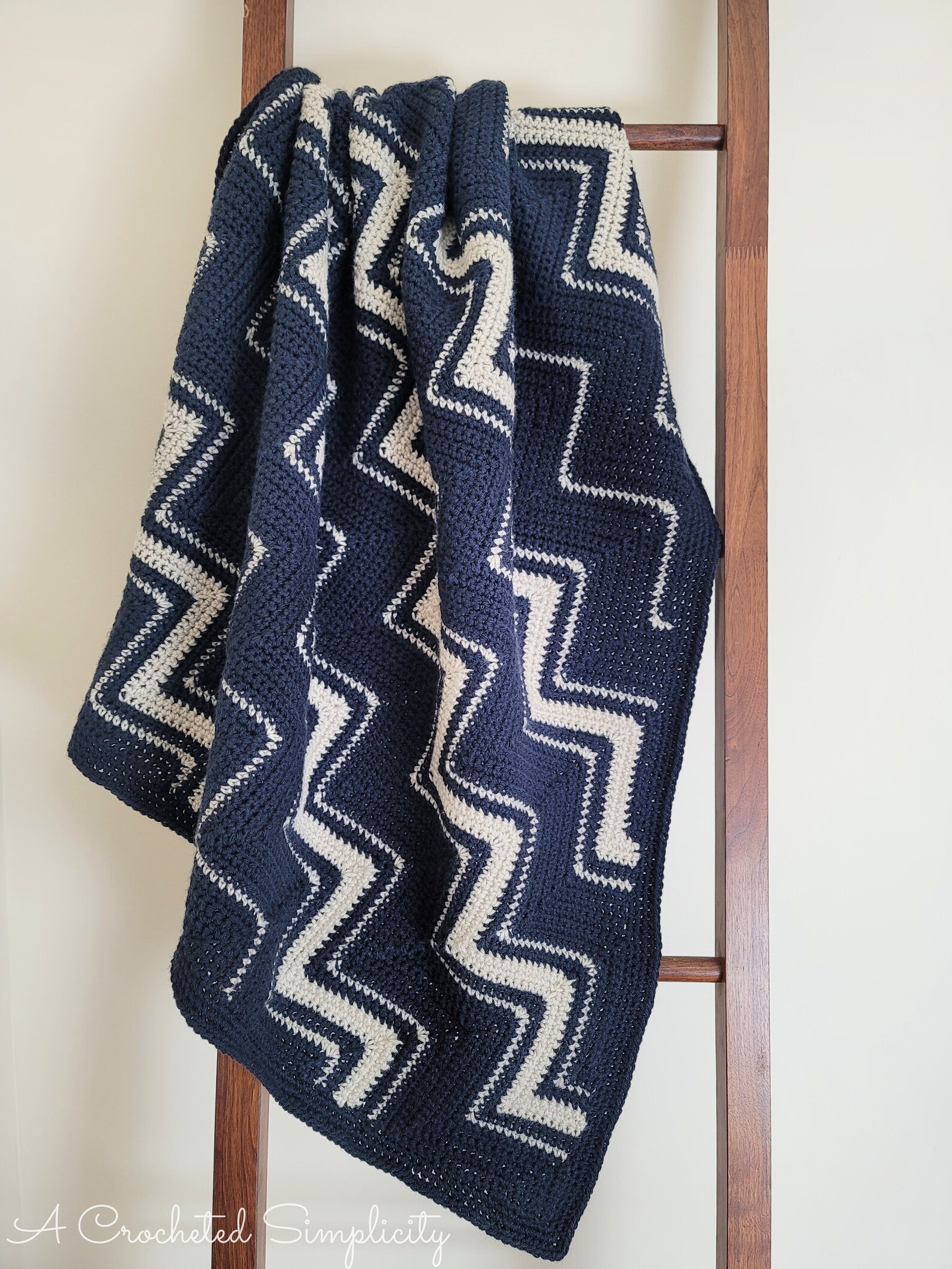 PDF Crochet Pattern: Diagonal Chevron Blanket, Crochet C2C Blanket ...