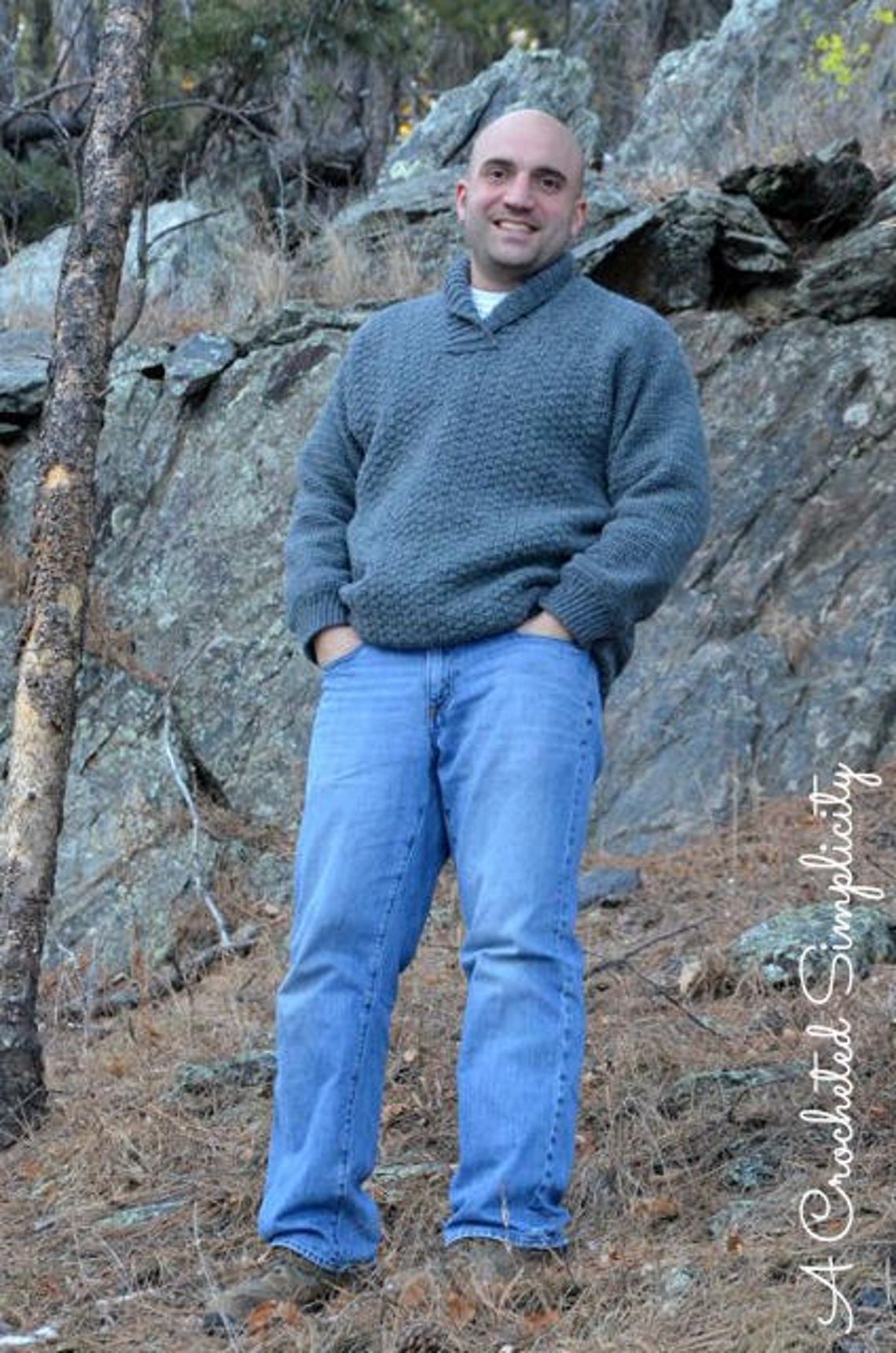 PDF Crochet Pattern: the WULF Men's Pullover, Mens Crochet Sweater ...