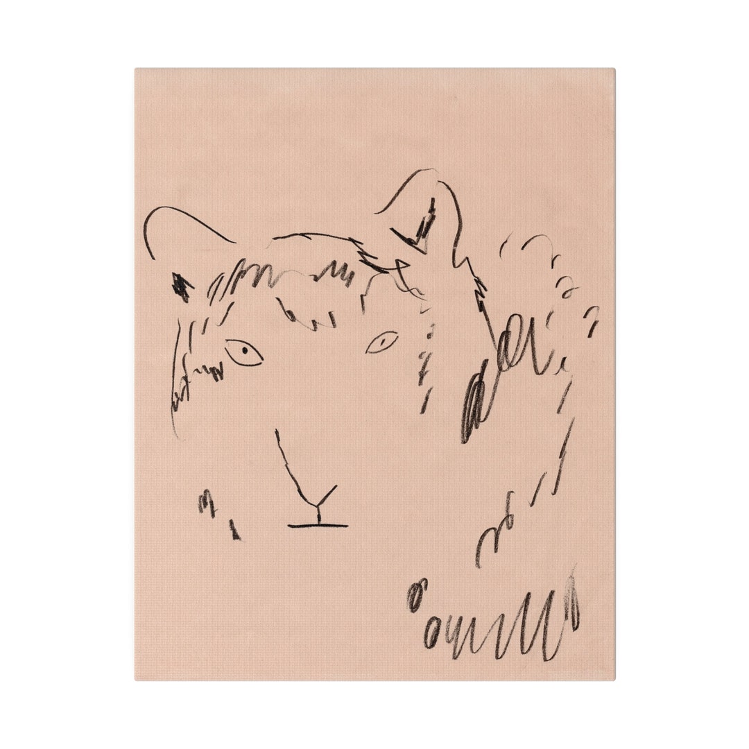 Snow Leopard - Matte Canvas - Etsy