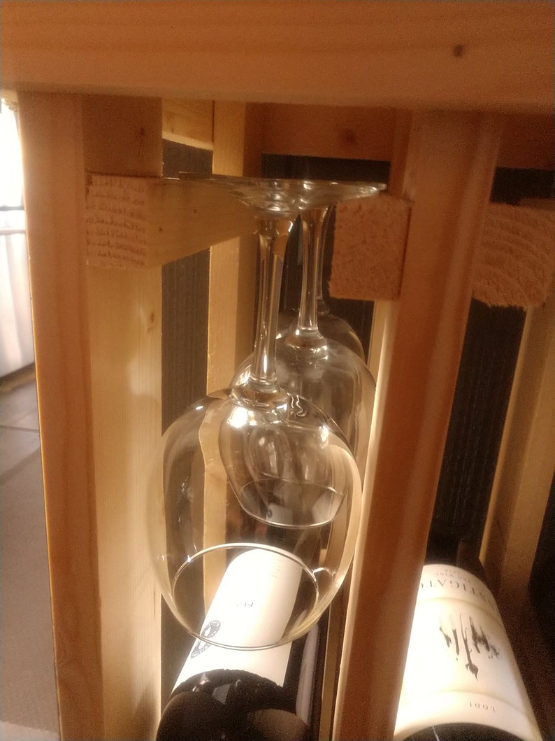 DIY Wine Rack Plans - 20 Bottle, 12 Wine Glass Rack - Etsy Canada