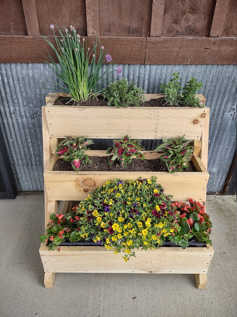 3 Tier Planter Box (PLANS ONLY) Step by Step Building Plans! - Etsy