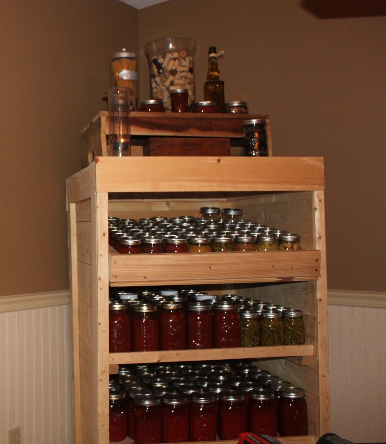Stand Alone Canning Pantry Cabinet Plans - Using Pallets or Standard ...