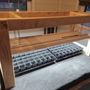 2x4 Tabletop Seed Starting Stand - Step by Step DIY Plans - Etsy