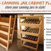 Canning Jar Storage Shelf Pantry Organization Accessible Canning Mason ...