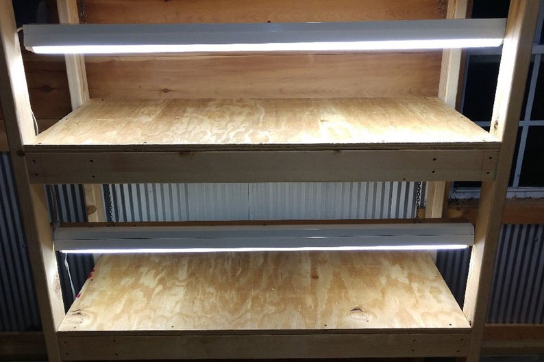 2 X 4 DIY Seed Starting Rack Plans With Seed Starting Tips | Etsy