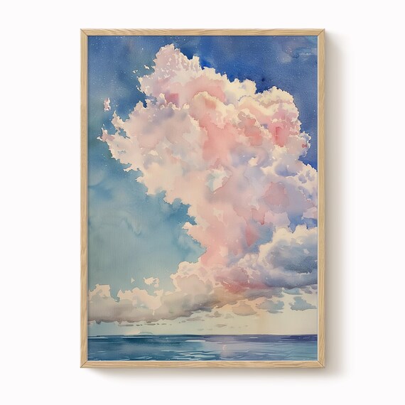 Watercolor Seascape Abstract