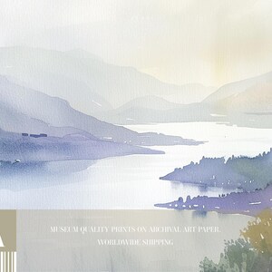 Loch Lomond Watercolor Print: Scottish Landscape Art - Etsy