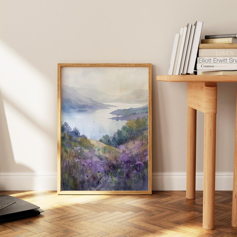 Loch Lomond Watercolor Print: Scottish Landscape Art - Etsy