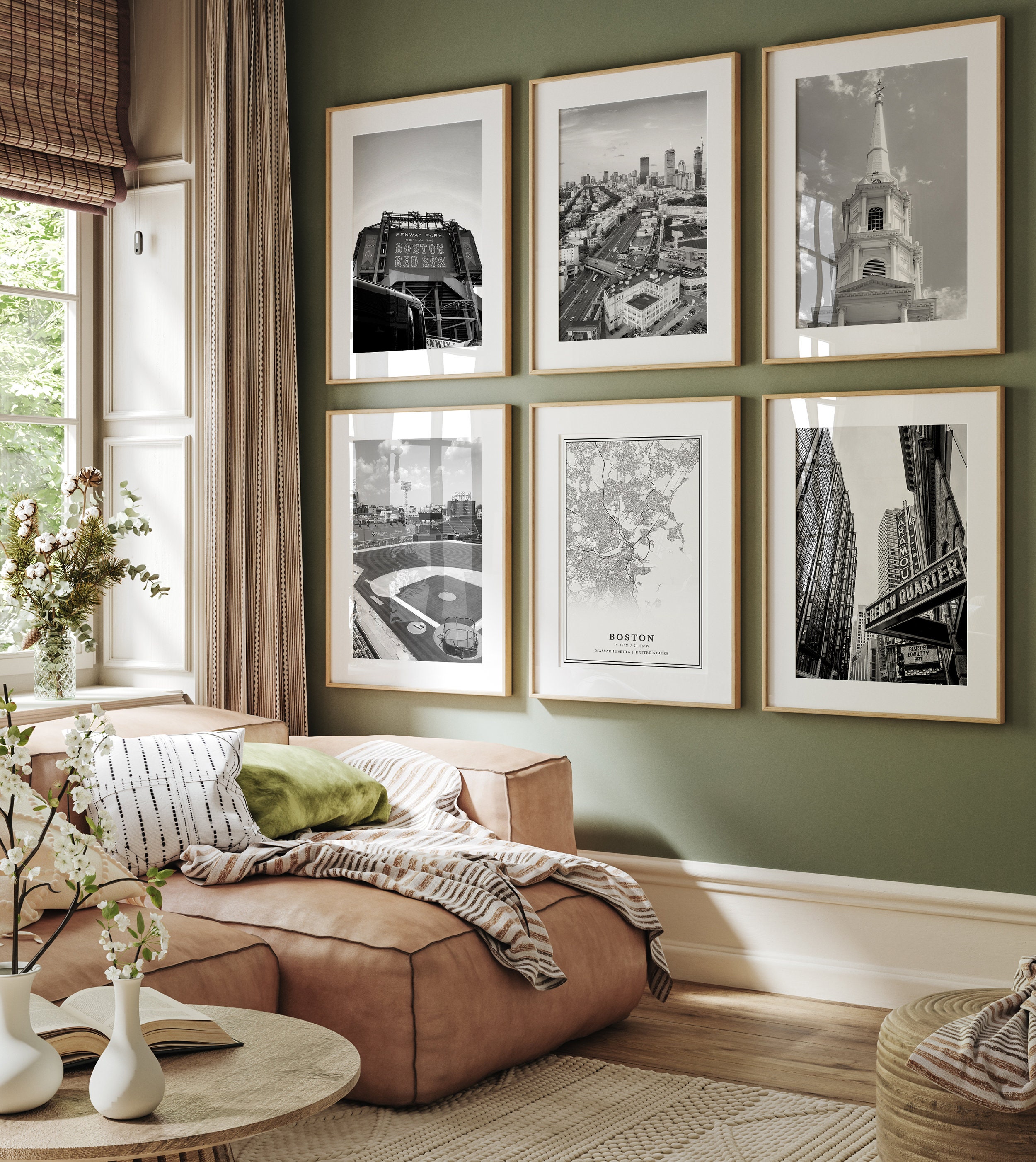 Boston Gallery Set, Printable Gallery Map, Digital Boston Poster, Set ...