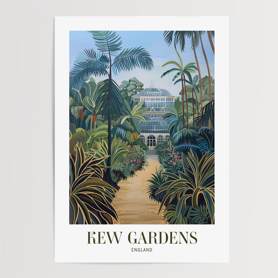 Kew Gardens Art Print: Vintage Botanical Illustration - Etsy