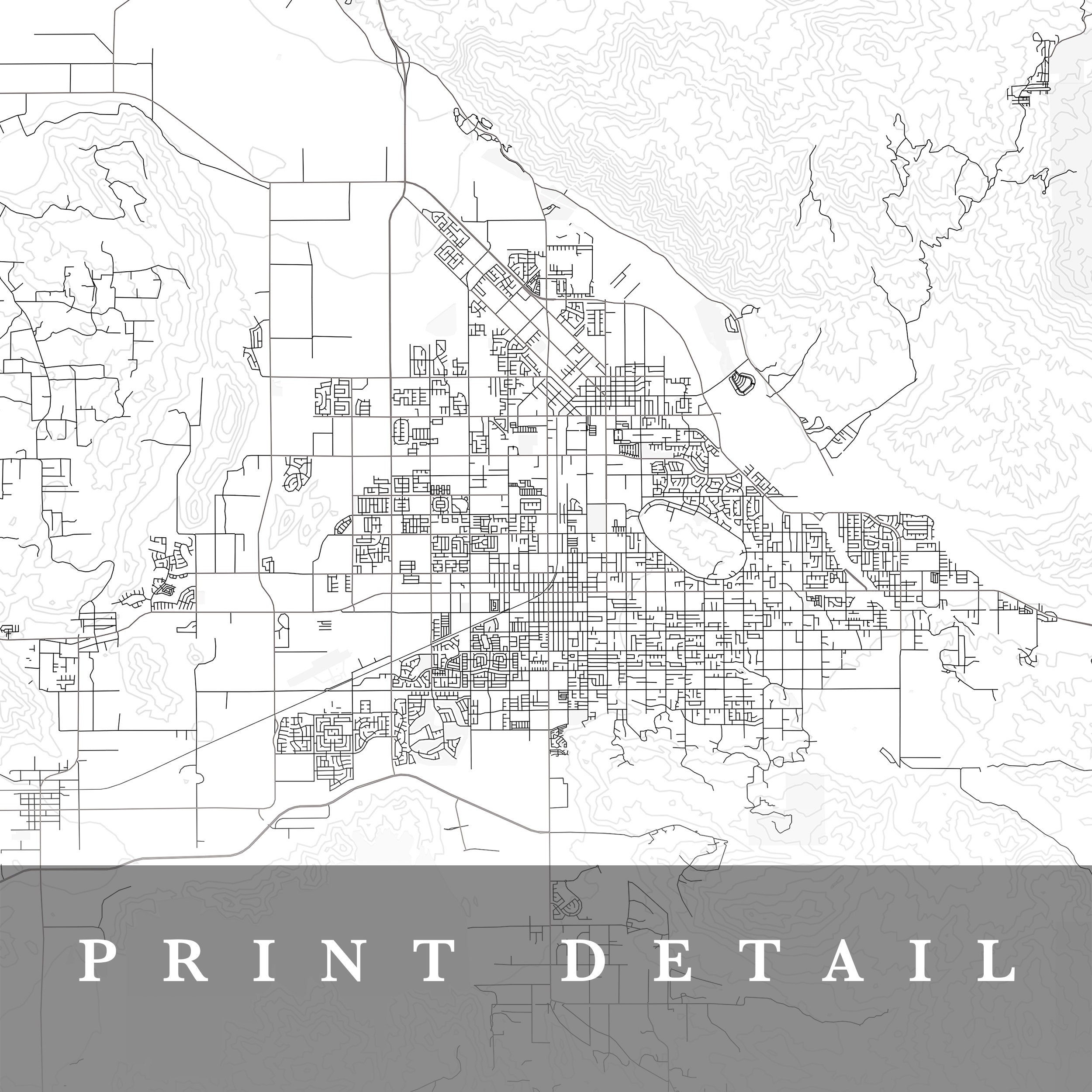 Printable Hemet Map Digital Hemet Map Hemet California - Etsy Canada