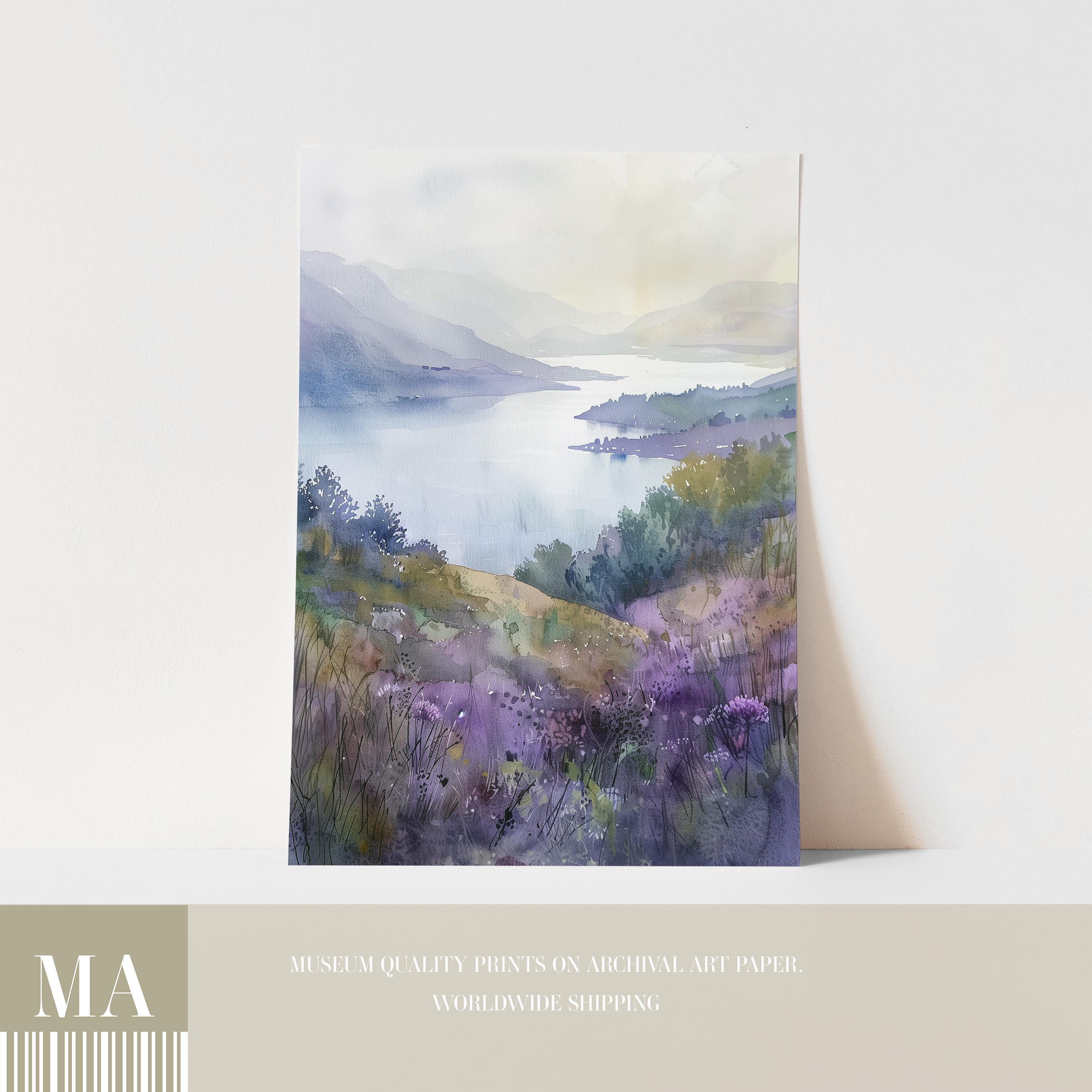 Loch Lomond Watercolor Print: Scottish Landscape Art - Etsy