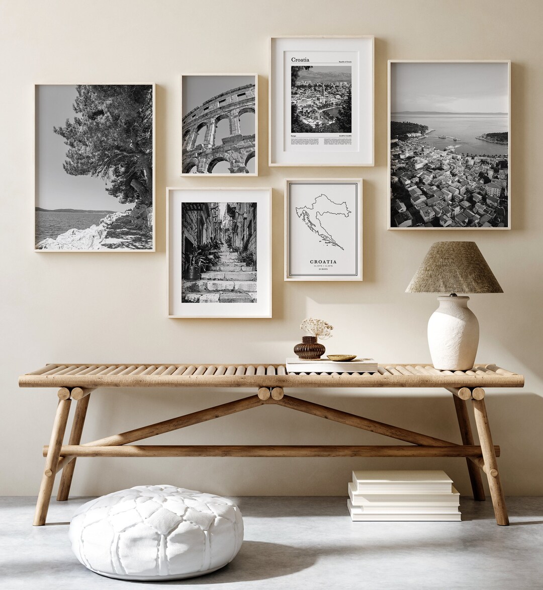 Croatia Gallery Set, Printable Croatia Art, Digital Croatia Poster, Set ...