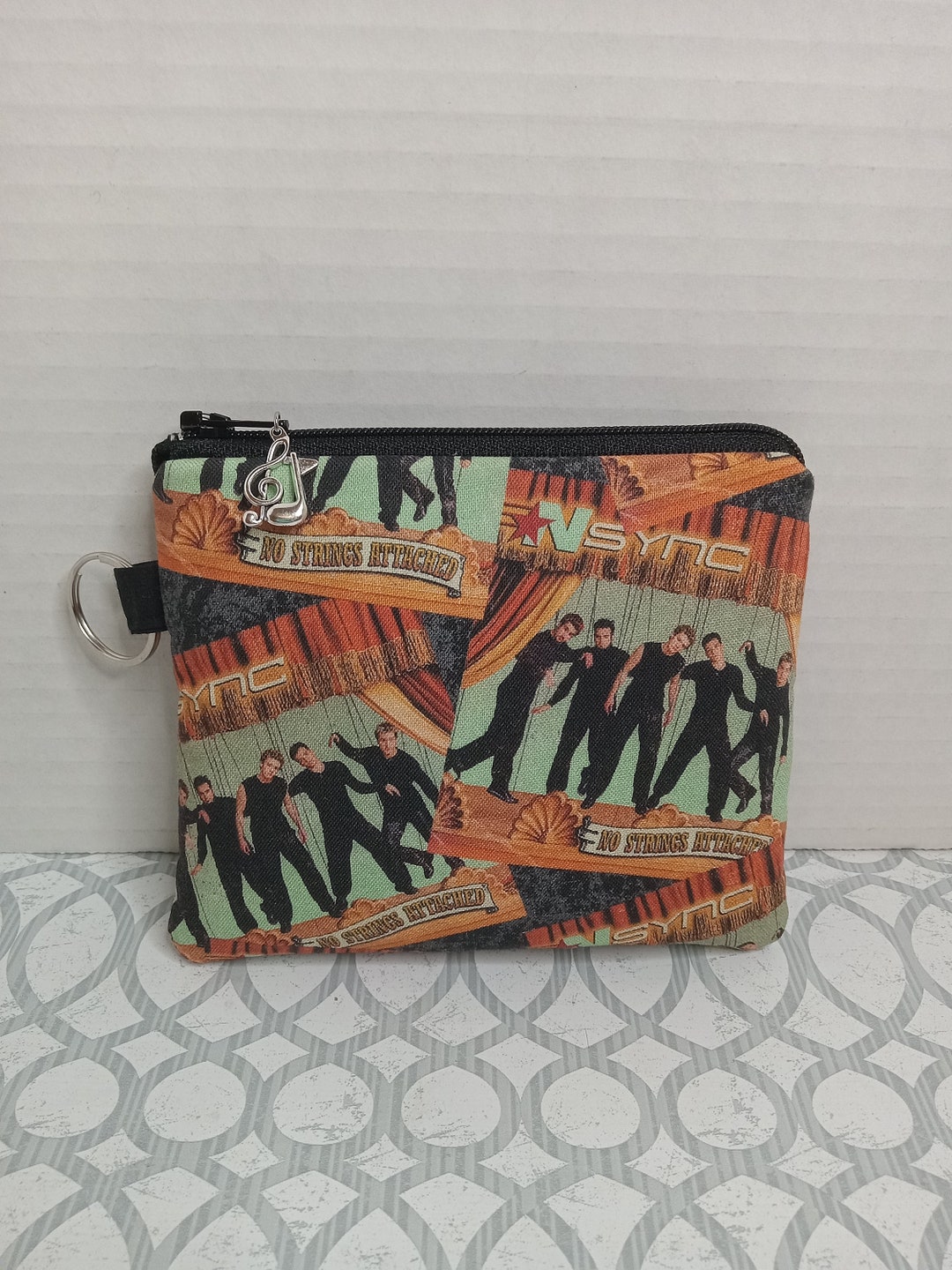 NSYNC No Strings Attached Inspired Handmade Zippered Cotton Fabric Coin ...