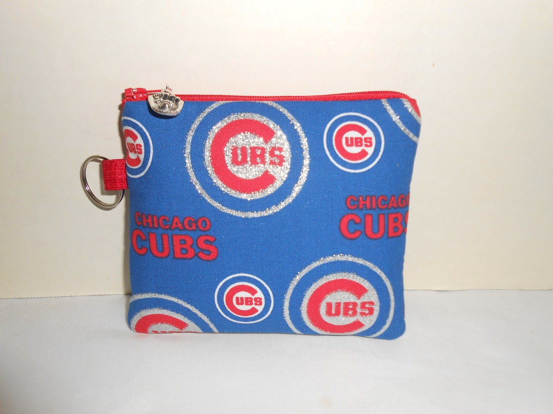 Handmade Chicago Cubs Coin Purse, Zippered Card Holder - Etsy