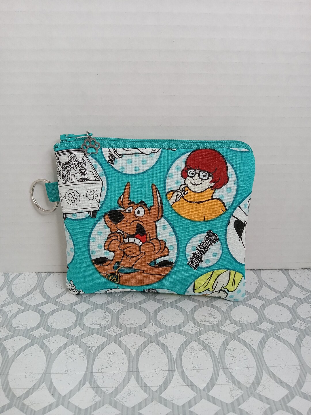 Scooby Doo Inspired Handmade Zipper Coin Bag/key Chain/gift - Etsy