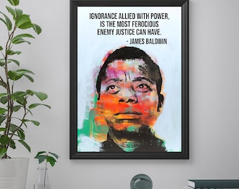 James Baldwin Poster - Etsy