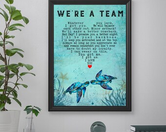 Sea Turtle Poster - Etsy