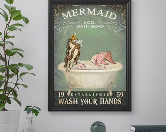 Mermaid Wall Decor - Etsy