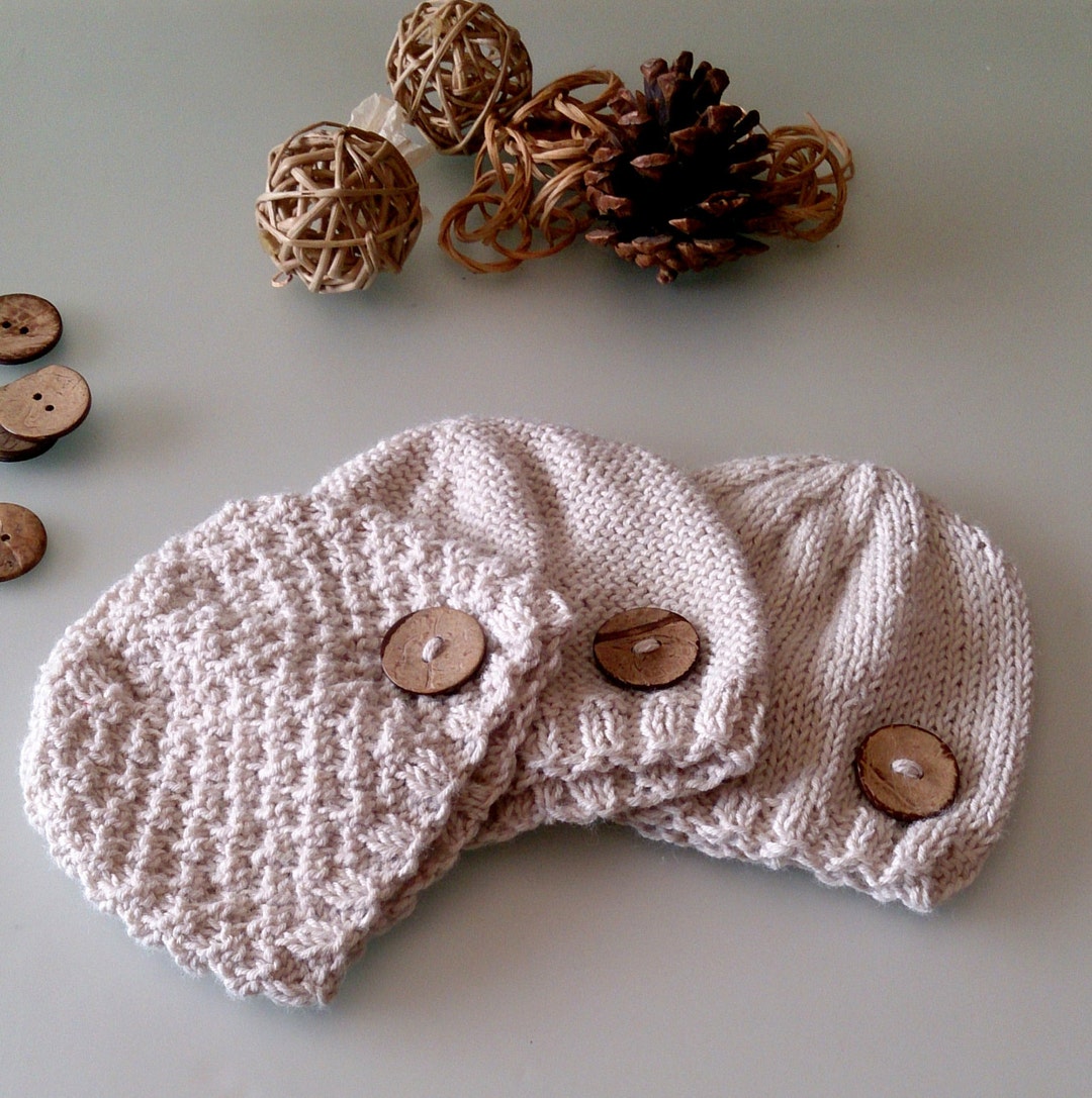 Triplets Hats, Set of 3 Newborn Hats, Gender Neutral - Etsy