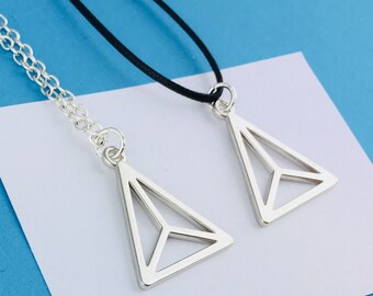 Triangle Prism Necklace - Etsy