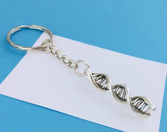 Dna Strand Keychain - Etsy