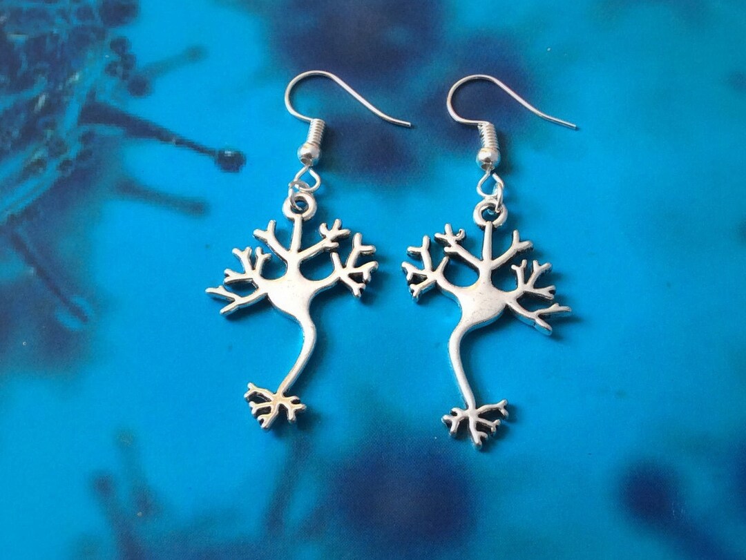 Neuron Earrings, Neurology Earrings, Neuroscientist Gift, Geeky Gift ...