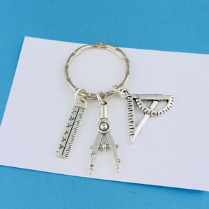 Maths Keyring, Math Teacher Gift for Her, Science Lover Gift for Him ...