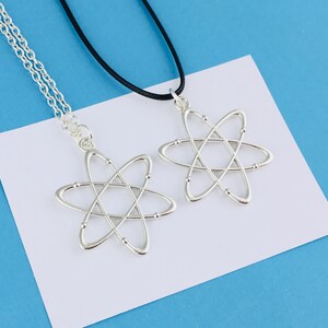 Atom Necklace, Science Necklace, Scientist Gift, Science Jewellery ...