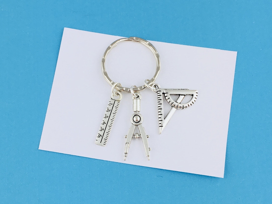 Maths Keyring, Math Teacher Gift for Her, Science Lover Gift for Him ...
