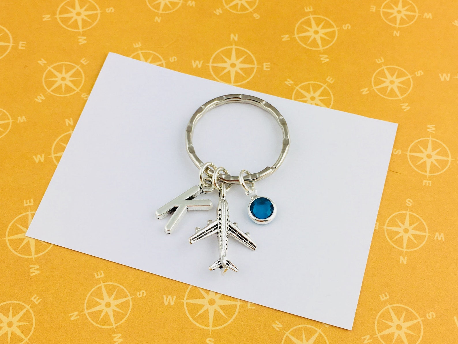 Personalised Airplane Keyring Pilot Gift Traveller Gift for - Etsy UK