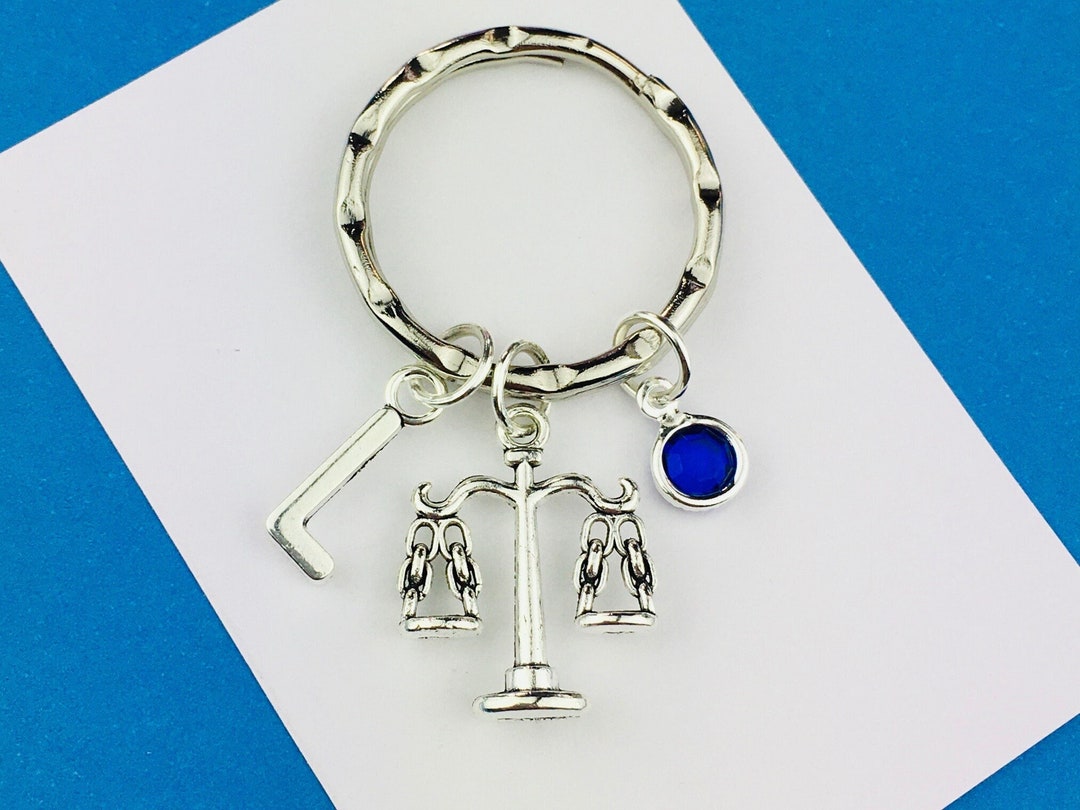 Lawyers Scales Keyring, Scales of Justice Keychain, Personalised Gift ...