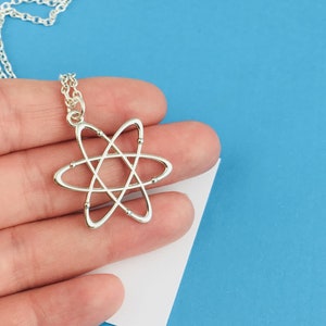 Atom Necklace, Science Necklace, Scientist Gift, Science Jewellery ...