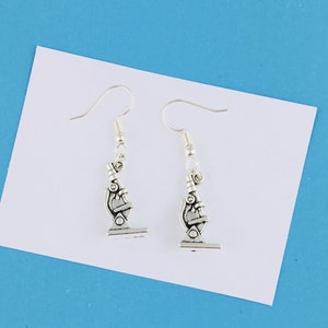 Science Earrings, Microscope Earrings, Science Jewelry Jewellery ...
