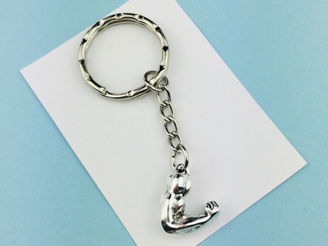 Biceps Keychain, Arm Muscle Keyring, Gym Friend Housewarming Gift for ...