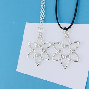Atom Necklace, Science Necklace, Scientist Gift, Science Jewellery ...