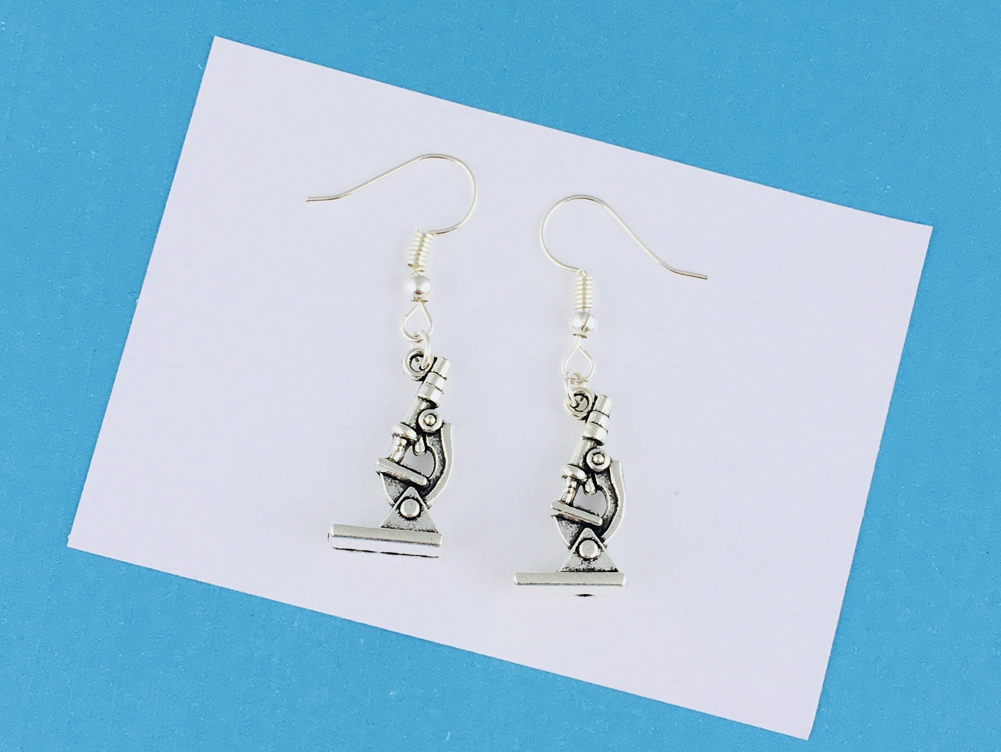 Science Earrings Microscope Earrings Science Jewelry | Etsy